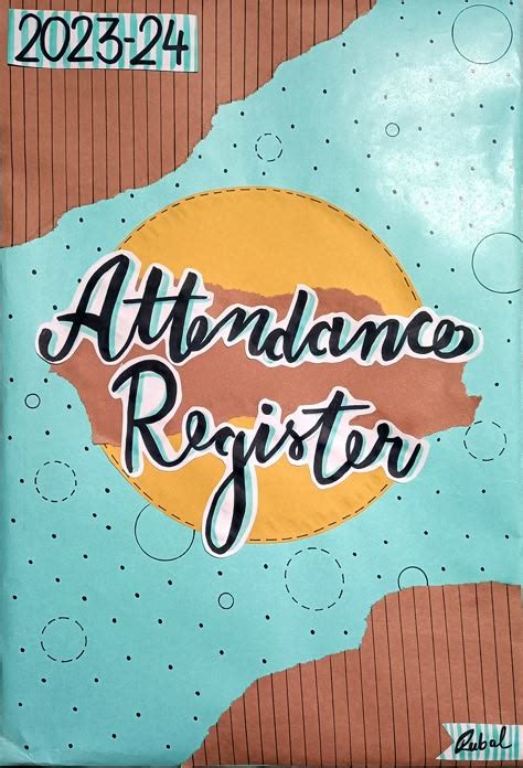 Class Attendance Register Decoration