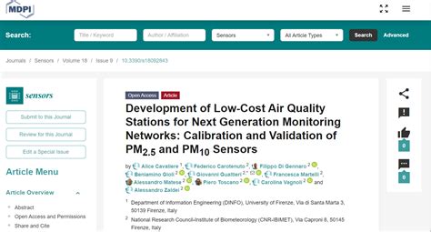 Development Of Low Cost Air Quality Stations For Next Generation Monitoring Networks