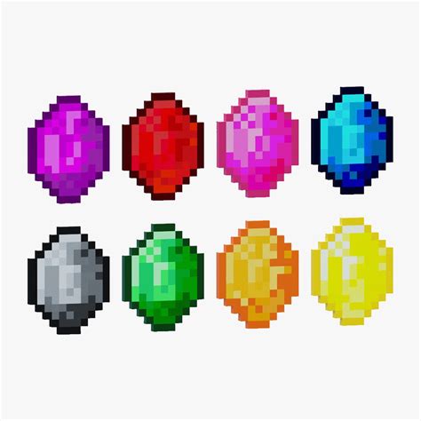 Minecraft Diamond Pack 3d Turbosquid 1988302