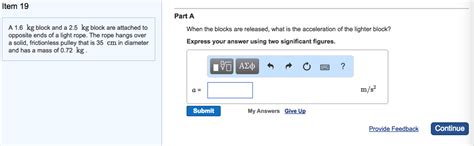 Solved A Kg Block And A Kg Block Are Attached To Chegg Com