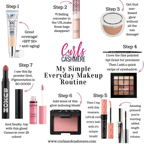 My Simple Everyday Makeup Routine Curls And Cashmere
