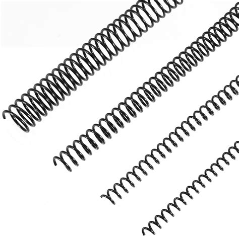 50 Pack Plastic Spiral Binding Coils 41 Pitch Spiral