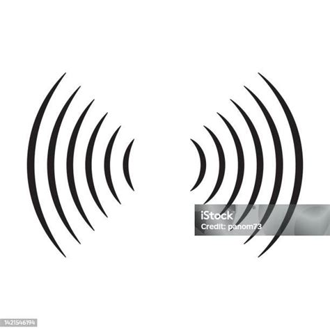 그래픽 디자인 로고 웹 사이트 소셜 미디어 모바일 앱 Ui 일러스트레이션을위한 사운드 전파 아이콘 벡터 와이파이 사운드 신호 연결 앰프에 대한 스톡 벡터 아트 및 기타