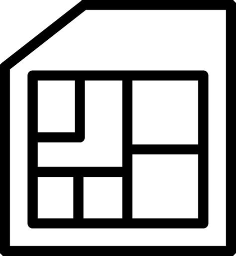Sim Card Line Icon 51773319 Vector Art At Vecteezy