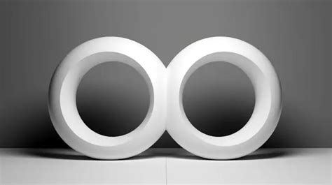 Dual Monochromatic Abstract Circles In 3d Render Background 3d Ball 3d Round 3d Circle