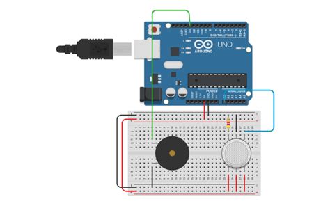 Circuit Design Alarma De Gas Con Arduino Tinkercad