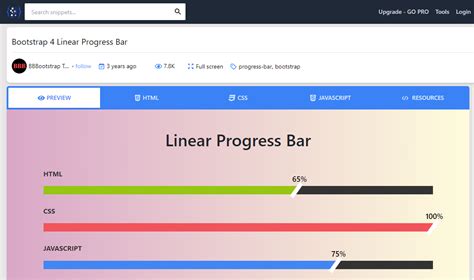 31 Bootstrap Progress Bar Examples Webtopic