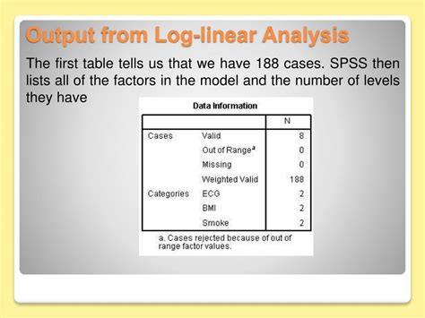ppt log linear model for contigency tables powerpoint presentation
