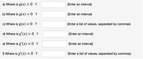 Solved Point Using The Graph Of G X Below Answer The Chegg Com