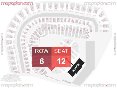 San Francisco Oracle Park Detailed Interactive Seating Chart With Seat And Row Numbers