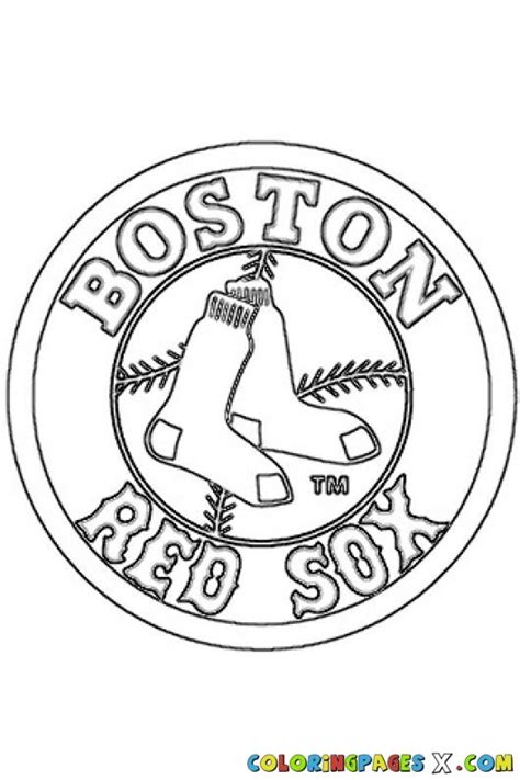 Red Sox Logo Coloring Pages