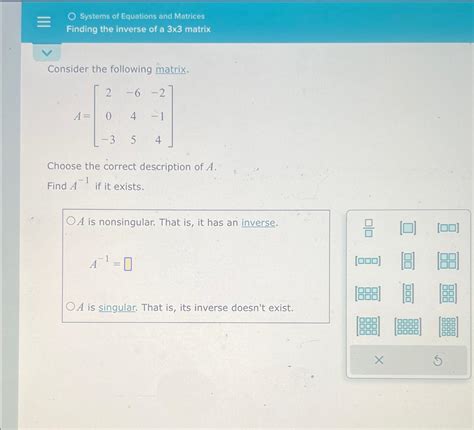 solved systems of equations and matrices finding the inverse