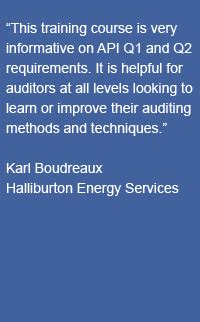 ISO 9001Group Become An API Q1 Q2 Internal Auditor And Learn API Spec Q1 Q2