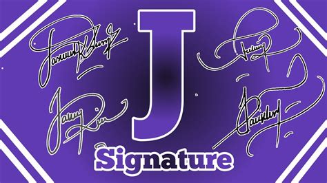 How To Write J Signature Style J English Signature Design Udoyon Handwritten Youtube