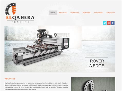 El Qahera Trading Landing Page By Reham Farrag On Dribbble