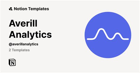 Averill Analytics Template Creator Notion Marketplace