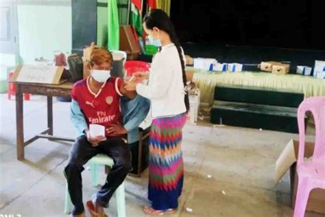 တောင်သာမြို့နယ်အတွင်း၌ အသက် ၁၈ နှစ်နှင့်အထက် ပြည်သူများအား တတိယအသုတ