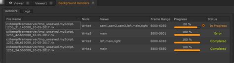 Rendering Using The Frame Server