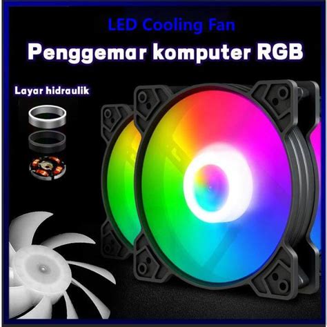 พัดลมระบายความร้อน Rgb 120 มม Rgb Led Silent Fan สำหรับแชสซีคอมพิวเตอร์เดสก์ท็อปคอมโพเนนต์ 4pin