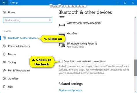 Turn On Or Off Device Software Over Metered Connection In Windows 10