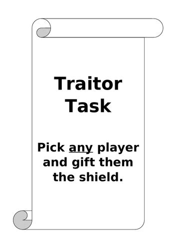 Traitors Game Teaching Resources