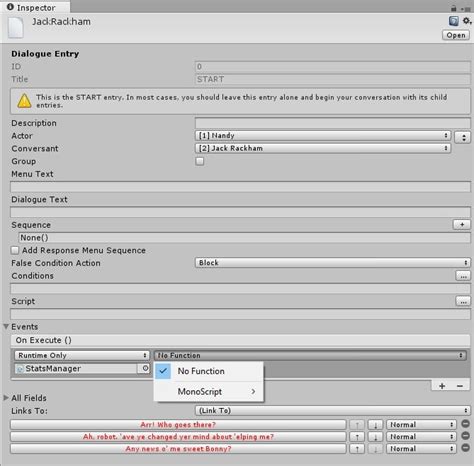 Help With Dialogue System From Asset Store Unity2d