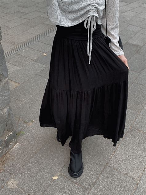 원스아더 로렐 올밴딩 캉캉 롱스커트