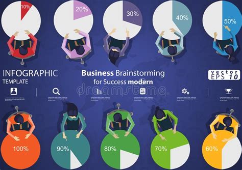 Business Brainstorming For Success Modern Design Idea And Concept Vector Illustration