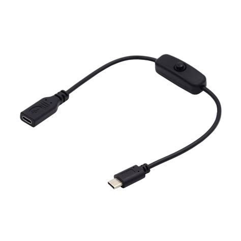 CY USB C Cable With On Off Power Switch Button USB Type C Male To Female For Laptop Keyboard