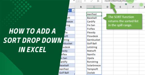 How To Add A Sort Drop Down In Excel And Its Importance Earn Excel
