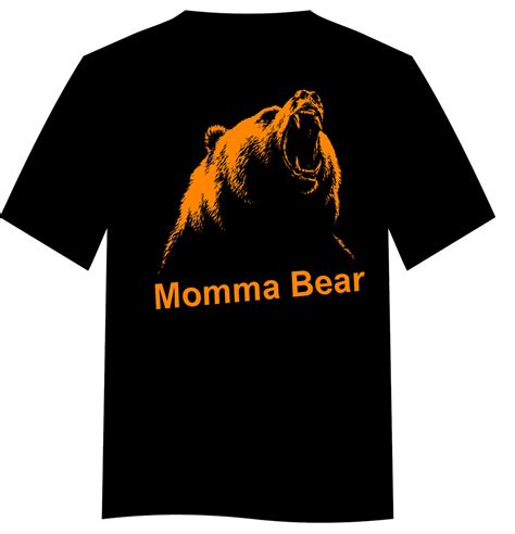 Momma Bear Growling T Shirts