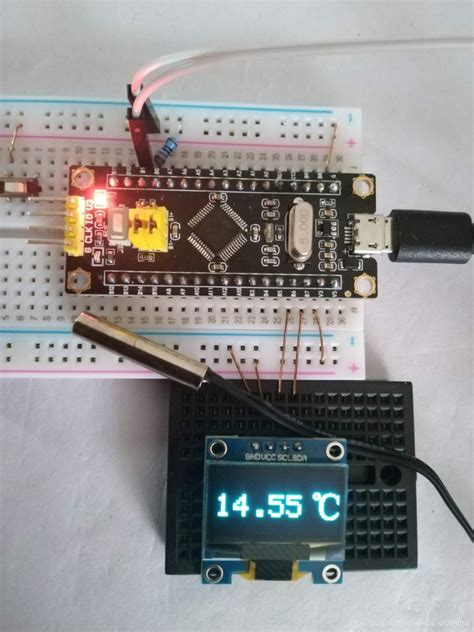 Arduino Stm32用ntc热敏电阻 Oled显示屏制作温度计 哔哩哔哩