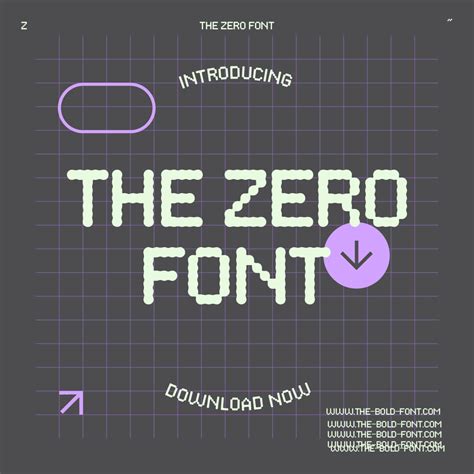 The Zero Font The Bold Font