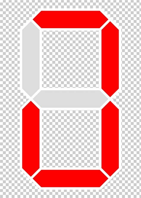 Seven Segment Display Character Representations Display Device Png Clipart Angle Area