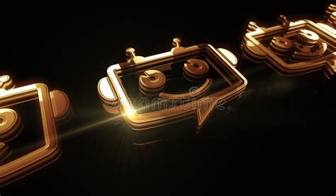 Chatbot Ai Online Assistant Support Symbol Digital 3d Illustration Stock Illustration