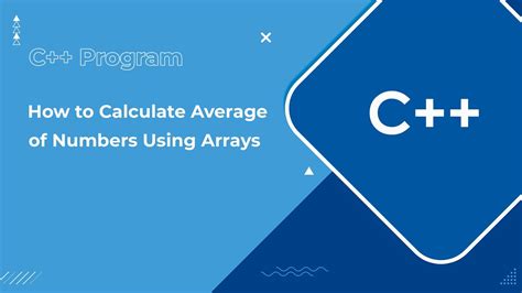 C Program To Calculate Average Of Numbers Using Arrays Youtube