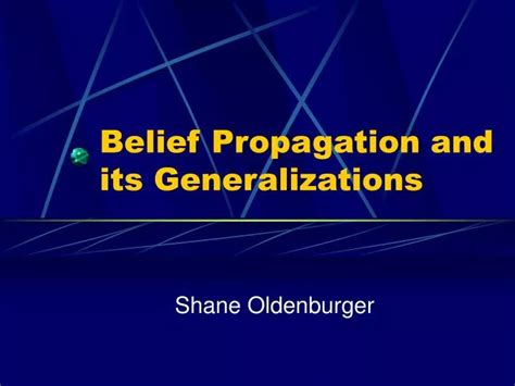 Ppt Belief Propagation And Its Generalizations Powerpoint Presentation Id