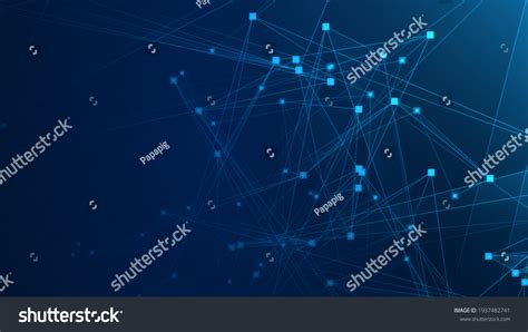 Abstract Blue Polygon Tech Network Connect Stock Illustration 1937482741 Shutterstock