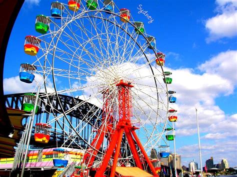 Luna Parks Ferris Wheel In Sydney Ferris Wheel With Colorful