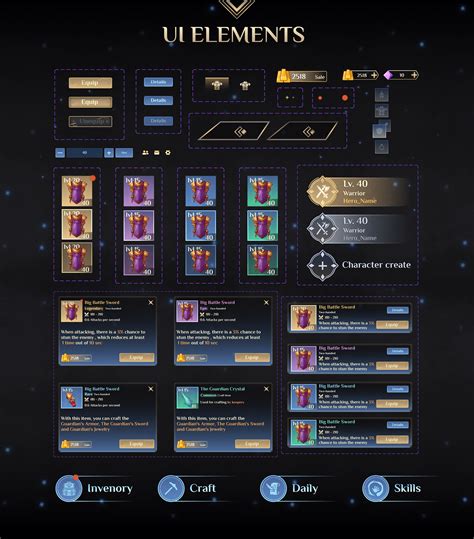 Rpg Concept Uxui Mobile Game On Behance