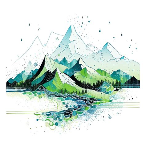 插图山脚下有河的山的线条画蓝色或绿色的虚线轮廓抽象海报素材模板下载 图巨人 插图山脚下有河的山的线条画蓝色或绿色的虚线轮廓抽象海报素材模板下载 图巨人