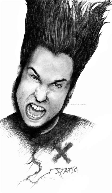 Wayne Of Static X Caricature Drawing