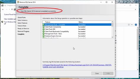 How To Uninstall Sql 2014 Completely Youtube