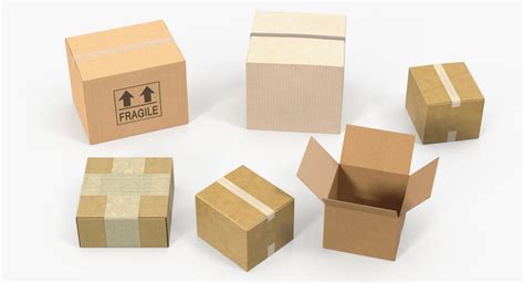 골판지 상자가 장착 된 벨트 컨베이어 3d 모델 79 Max Free3d