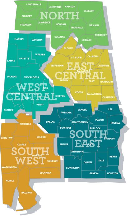 Map Showing Regions Of Alabama The Physiographic Regions Of The East