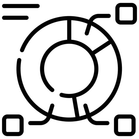 Pie Graph Vector Design Modern Style Isolated White Background Stock