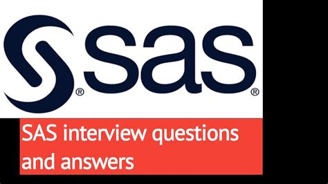 Sas Interview Questions And Answers Youtube
