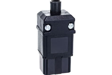 Электрическая кабельная вилка Lanmaster Iec 60320 C20 16a 250v разборная черная Lan Iec 320
