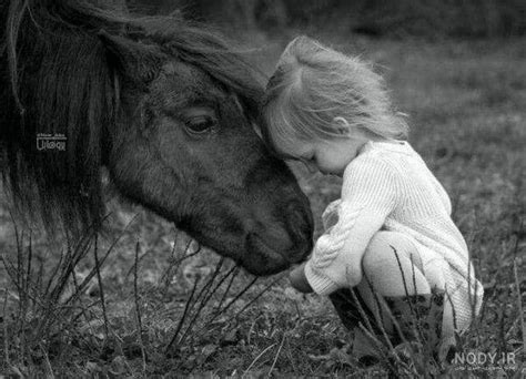 عکس دختر بچه و اسب عکس نودی