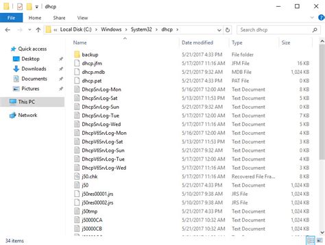 Dhcp Database Management در ویندوز سرور ۲۰۱۶